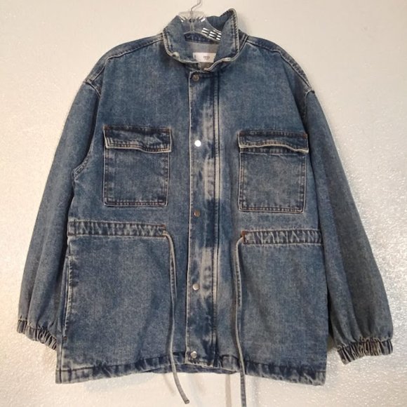 Mango | Jackets & Coats | Mng Denim Womens Size M Blue Medium Wash ...